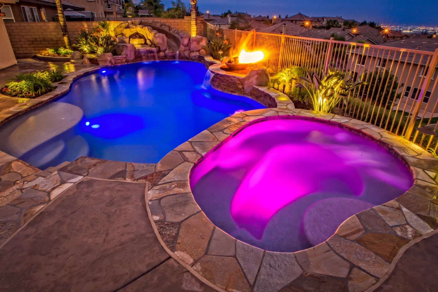 Pool Fire Bowls and Other Must-Have Pool Features - California Pools